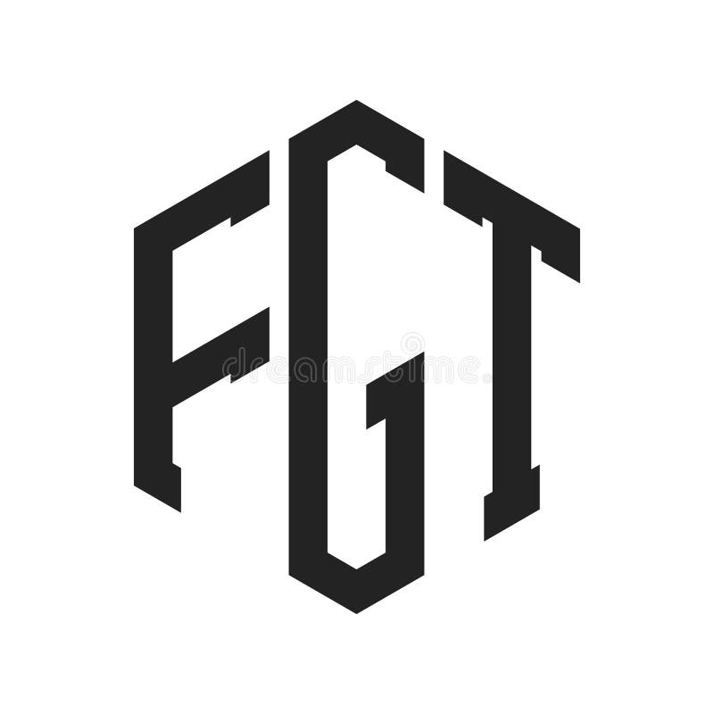 FGT Logo Design. Initial Letter FGT Monogram Logo Using Hexagon Shape ...