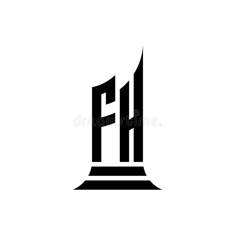 FH Logo Monogram Building Shape Style Stock Vector - Illustration of ... FH Logo Monogram Building Shape Style Stock Vector - Illustration of ...