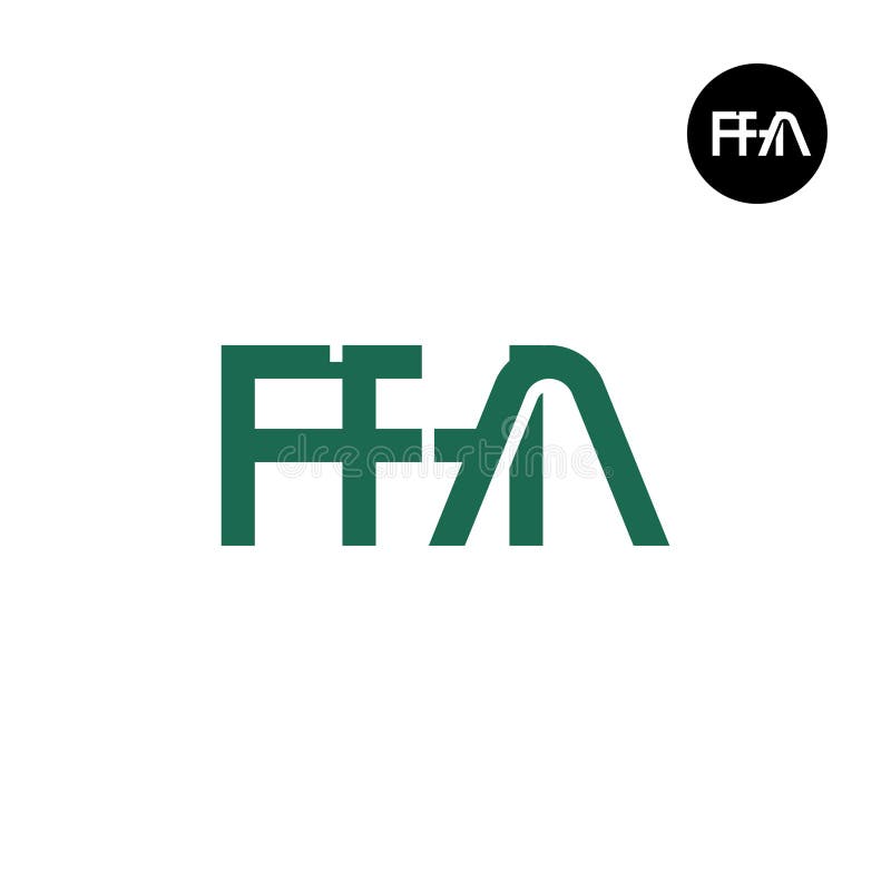 FHA Logo Letter Monogram Design Stock Vector - Illustration of ...