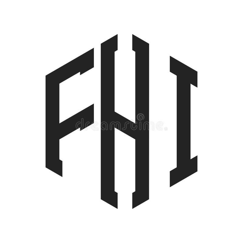 FHI Logo Design. Initial Letter FHI Monogram Logo Using Hexagon Shape ...