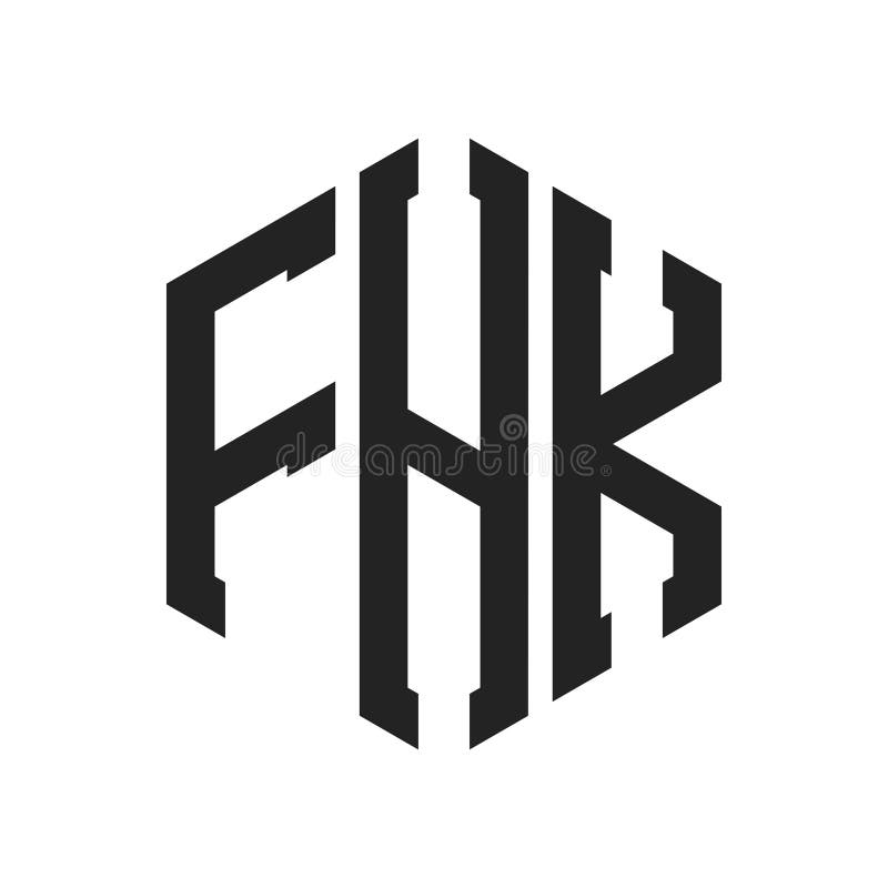 FHK Logo Design. Initial Letter FHK Monogram Logo Using Hexagon Shape ...