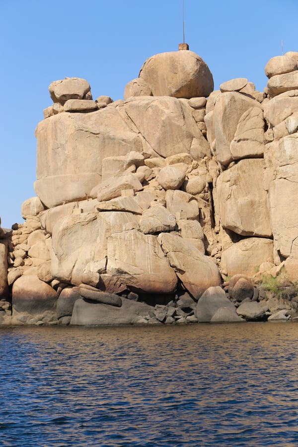 Fiala or Plants Island at Aswan Egypt Stock Image - Image of column ...