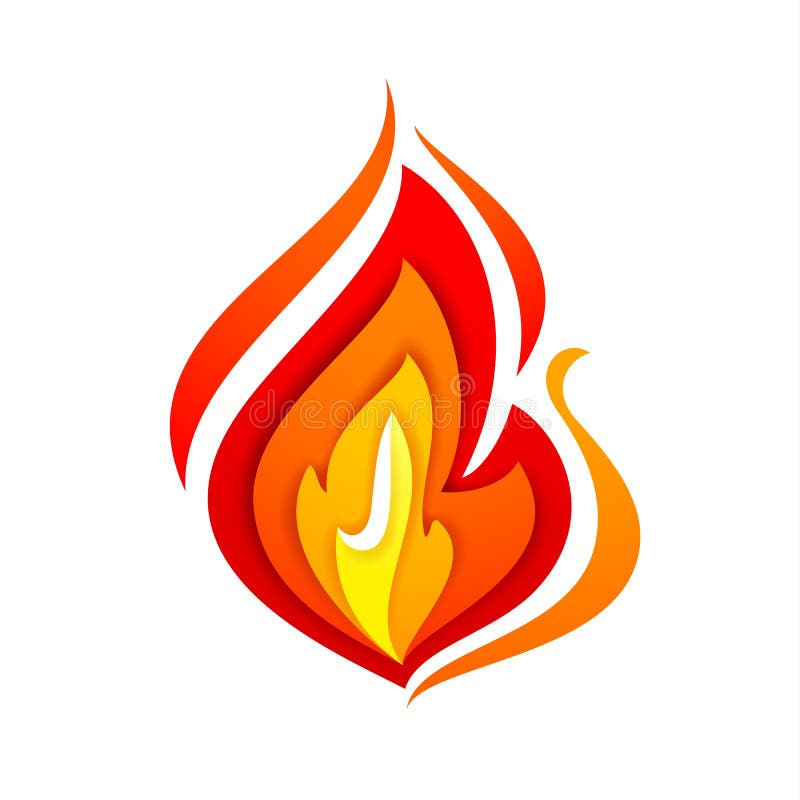 Icona Della Fiamma Del Fuoco Illustrazione Vettoriale - Illustrazione ...