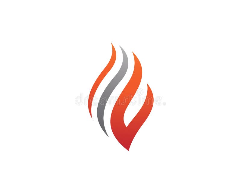 Fiamma Logo Template Del Fuoco Illustrazione Vettoriale - Illustrazione ...