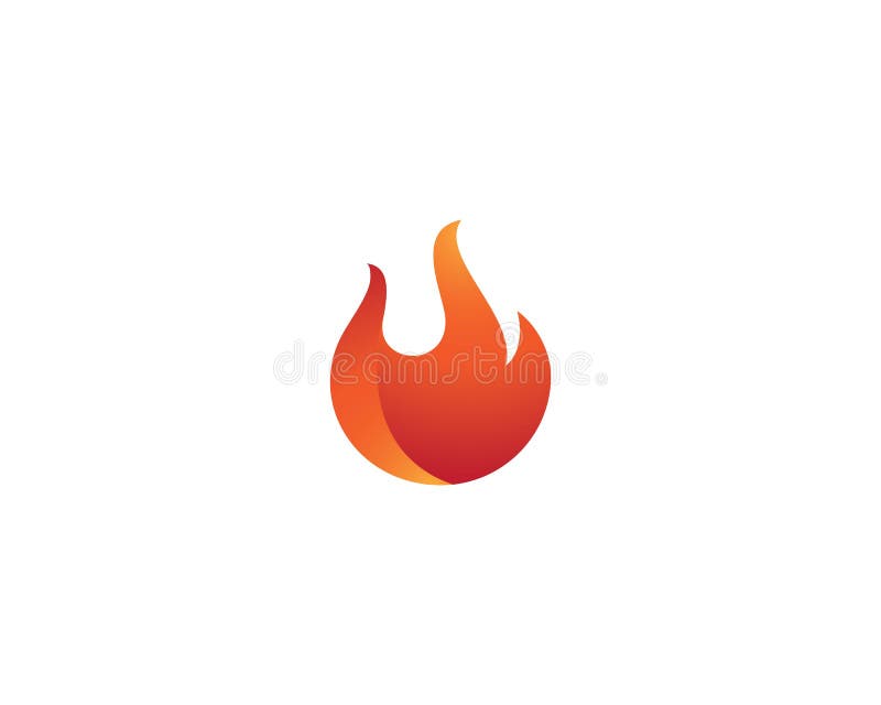 Fiamma Logo Template Del Fuoco Illustrazione Vettoriale - Illustrazione ...