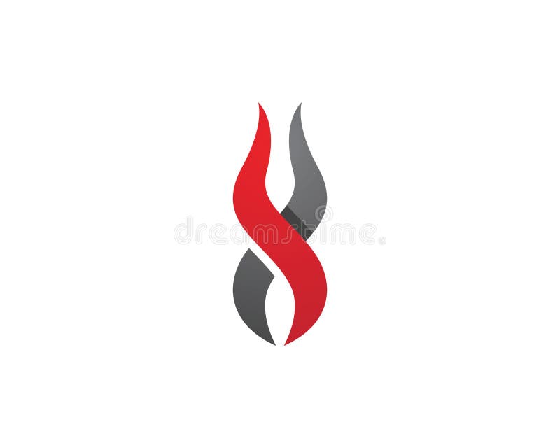 Modello Di Logo Di Fiamma Di Fuoco Illustrazione Vettoriale ...