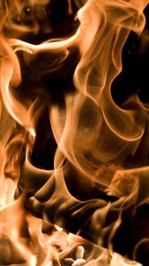 Fiamme Rosse Di Fuoco Dell'Inferno Fotografia Stock - Immagine di ...