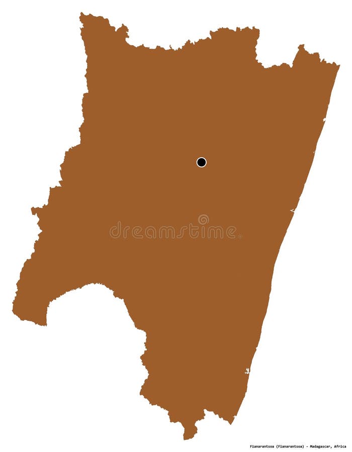 Fianarantsoa, Autonomous Province of Madagascar, on Solid. Relief Stock ...