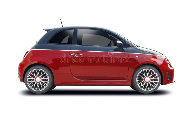 Fiat 595 Abarth Isolated on White Stock Photo - Image of vehicle ...
