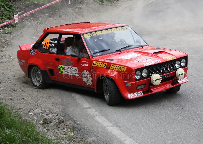 Fiat 131 Abarth Rally Car-7 Â° Rally Legend 10 October 2019-Republic of ...