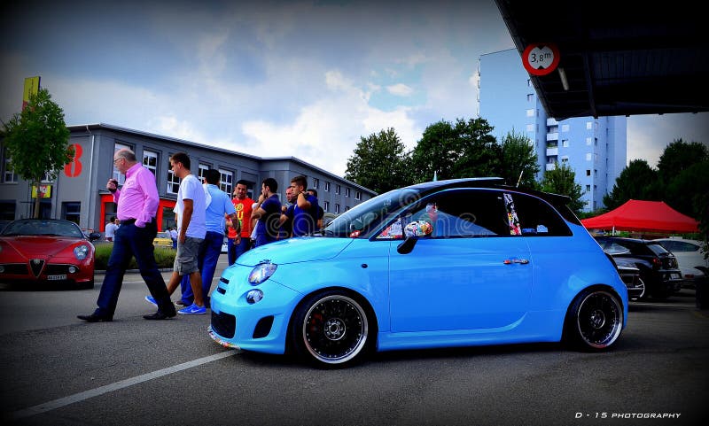Fiat 500 Baby Blue Picture. Image: 85137812