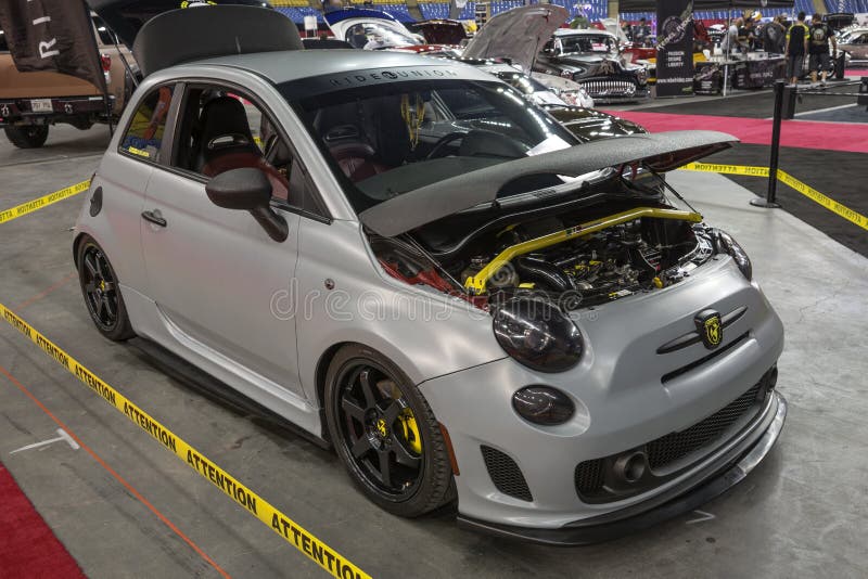 Custom compact car editorial stock image. Image of interior - 105203154