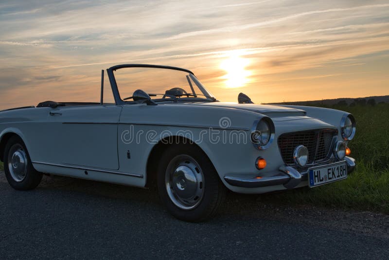 Fiat 1500 Old Car Oldtimer in the Sun Editorial Image - Image of shiny ...
