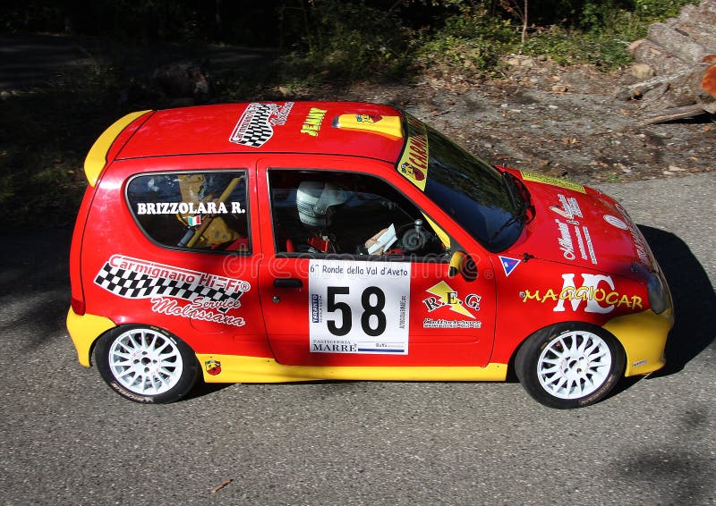 Fiat seicento rally car editorial image. Image of integrale - 71146120