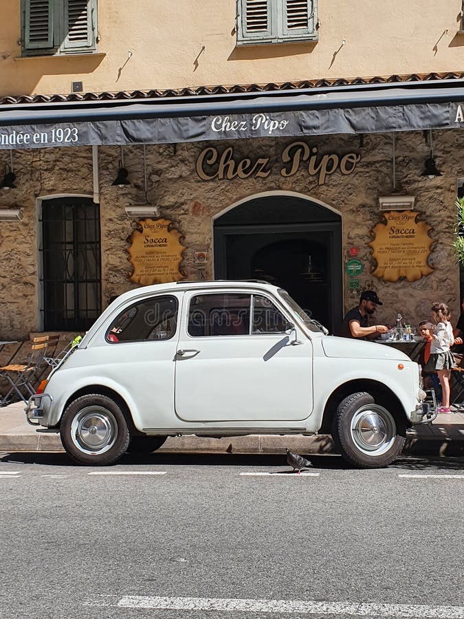 Fiat 500 vintage in Nice editorial stock photo. Image of nice - 264282063