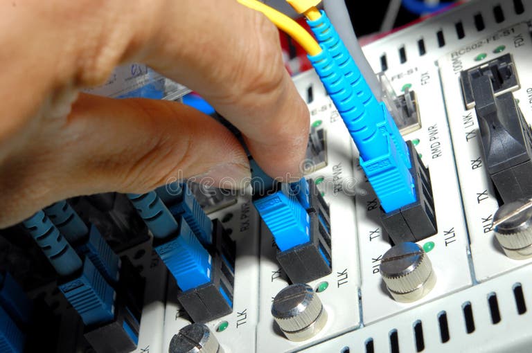 Fiber cables stock image. Image of center, connect, datacenter - 9150935