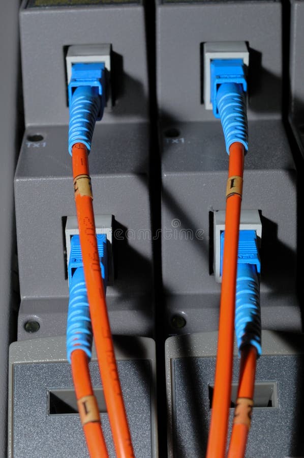 Fiber cables stock image. Image of electric, cluster, electronic - 9228097