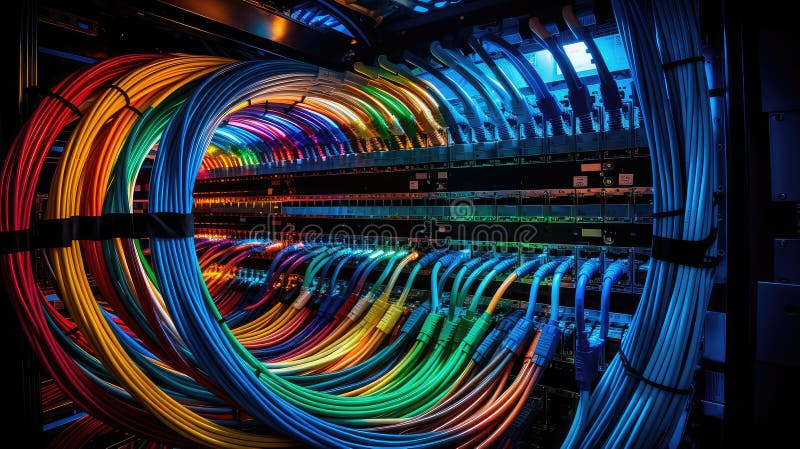 UTP Ethernet Cabling Standards Stock Vector - Illustration of cable ...