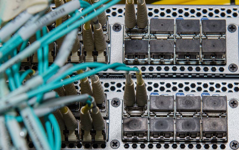 Fiber Optic Connect To L3 Switch Stock Image - Image of optic, cord ...