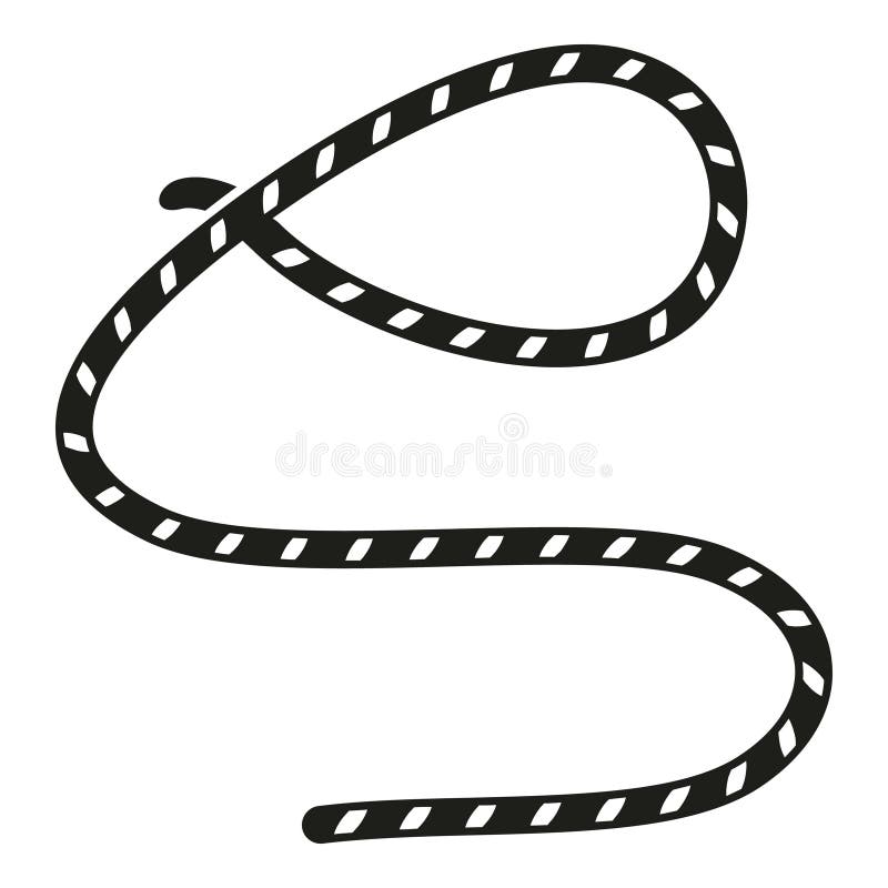 Fiber Lasso Icon Simple Vector. Western Knot Stock Vector ...