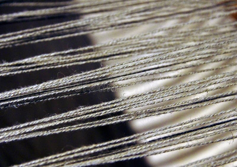 Fiber on a loom stock image. Image of woven, cloth, craft - 84621961