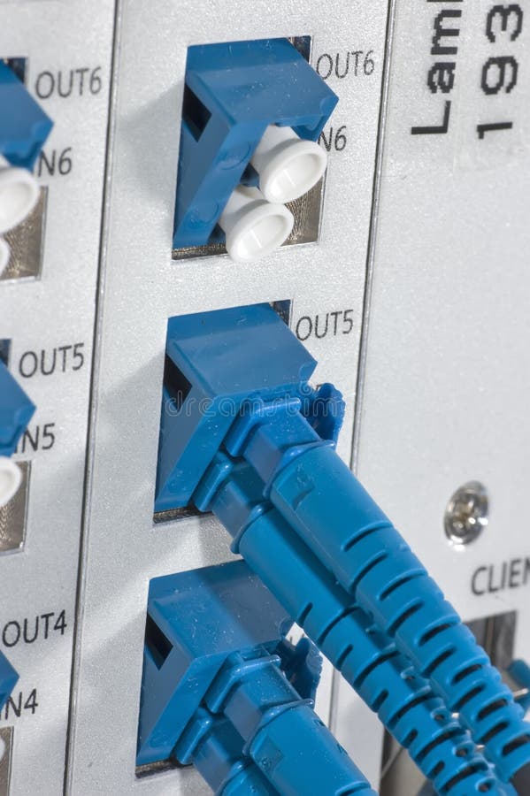 Fiber Optic Cable Attached stock image. Image of hardware - 19010377