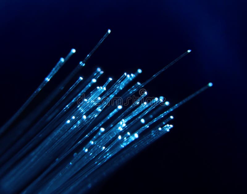 Blue Fibre Optic CablesFibre Optics Stock Photo - Image of transfer ...