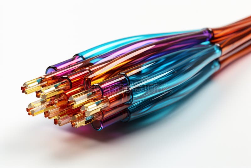 Fiber Optic Cable stock illustration. Illustration of technology ...