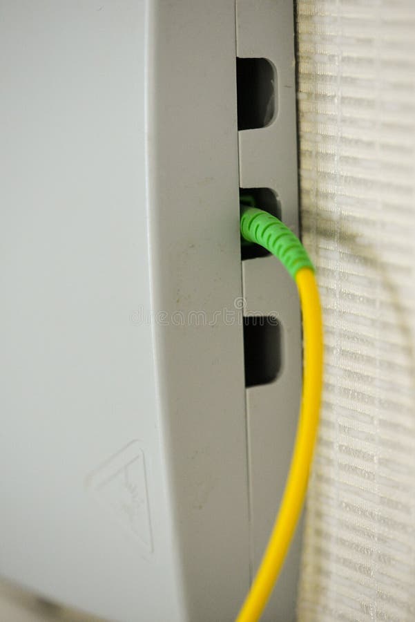 Fiber Optic Cable for House Internet Connection Stock Image - Image of ...