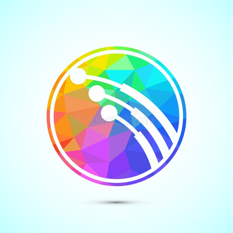 Fiber Optic Cable Icon Design Illustration. Electric Wire Sign, Digital ...