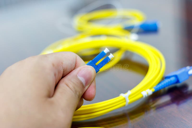 Fiber Optic Cable for Network System Stock Photo - Image of data, fiber ...