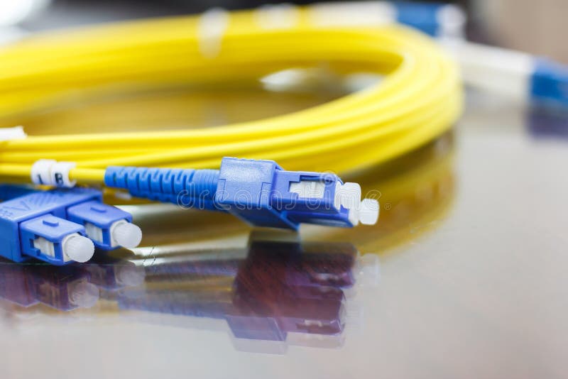 Fiber Optic Cable for Network System Stock Photo - Image of computer ...