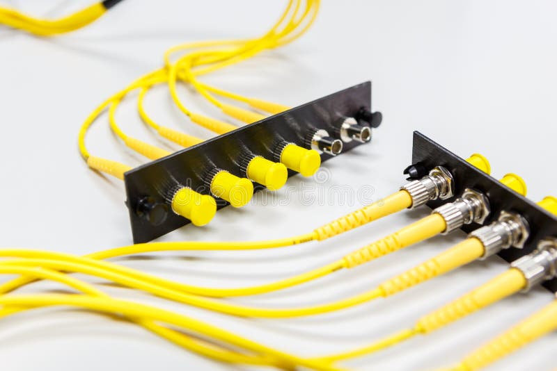 Fiber Optic Cable for Network System Stock Image - Image of optic ...