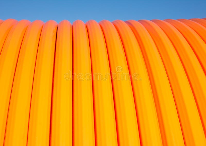 Fiber Optic Cable Roll for Broadband Internet Stock Photo - Image of ...