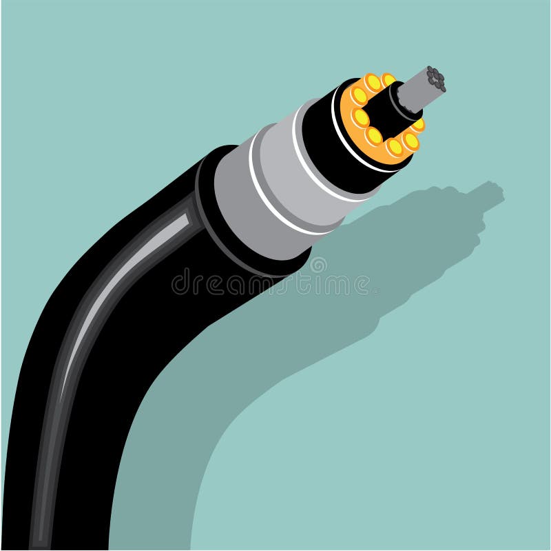 Fiber optic cable stock image. Image of cable, optic - 25488337