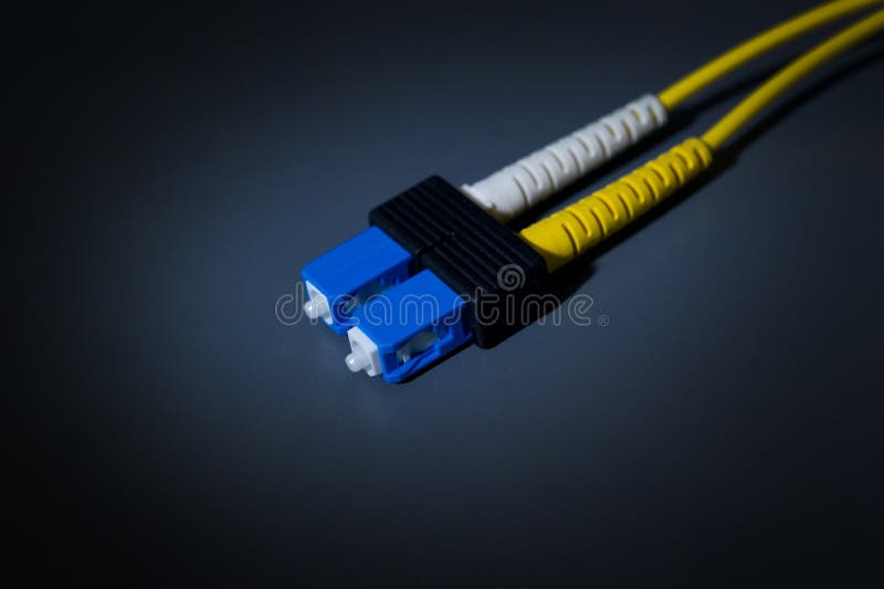 Close-up for Super-fast Broadband Fibre Optic Communications Cables ...