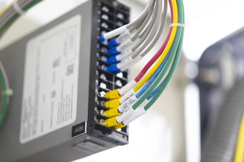 Control Panel Distribution Metering Control Box. Stock Image - Image of ...