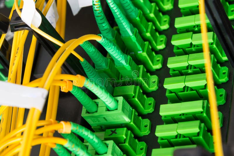 326 Fiber Optic Cables Connected Ports Data Center Stock Photos - Free ...