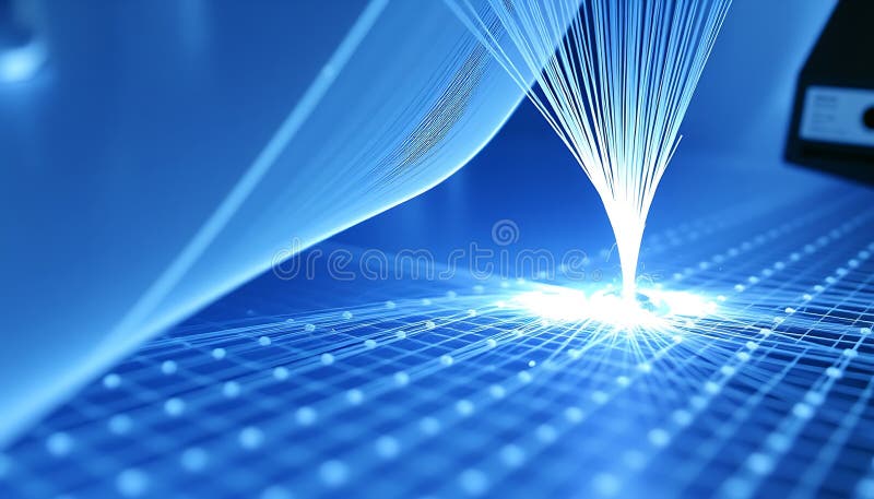 Fiber Optic Cables, Technology, Abstract Light Lines, Data Generative ...