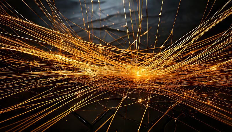 Fiber Optic Cables Transferring Big Data, Glowing Lines of ...