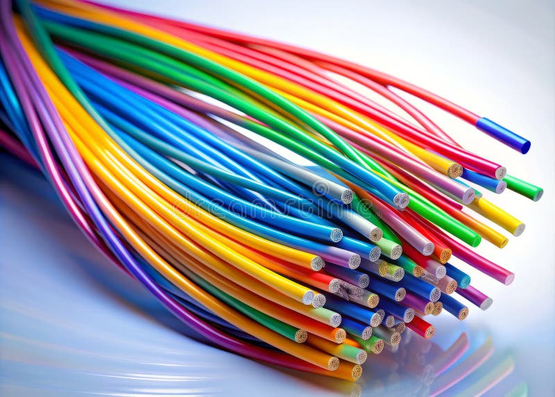Fiber Optic Cables a Visual Representation of Digital Connectivity and ...