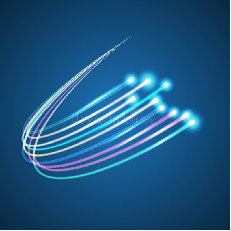 Fiber optic concept stock vector. Illustration of color - 31116555
