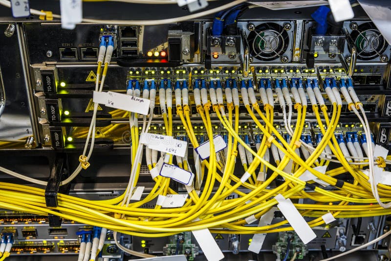 Data Center Interconnect Fiber Optic Cables Stock Photos - Free ...