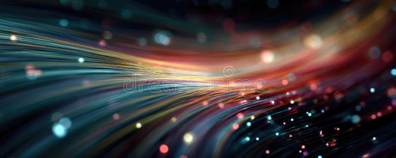 Fiber Optic Connection Network AI Generated Stock Photo - Image of ...