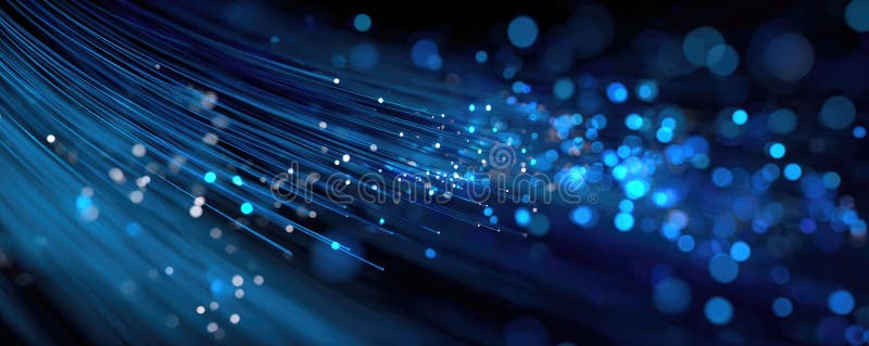 Fiber Optic Connection Network AI Generated Stock Photo - Image of ...