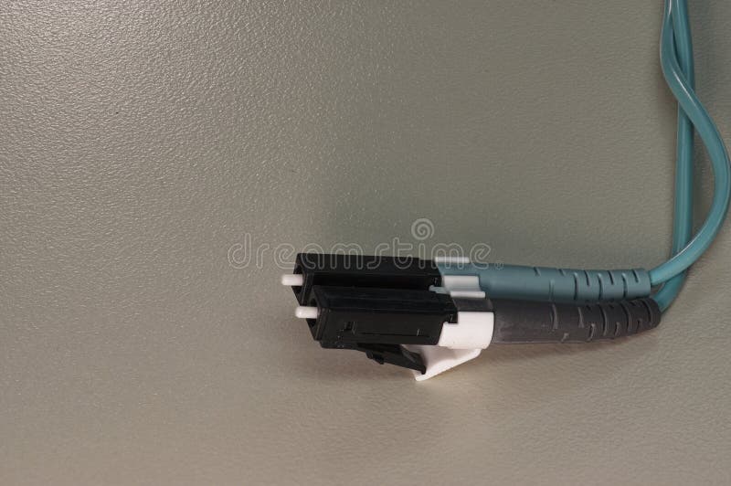 Fiber Optic Connector Isolated Stock Photo - Image of connectivity ...