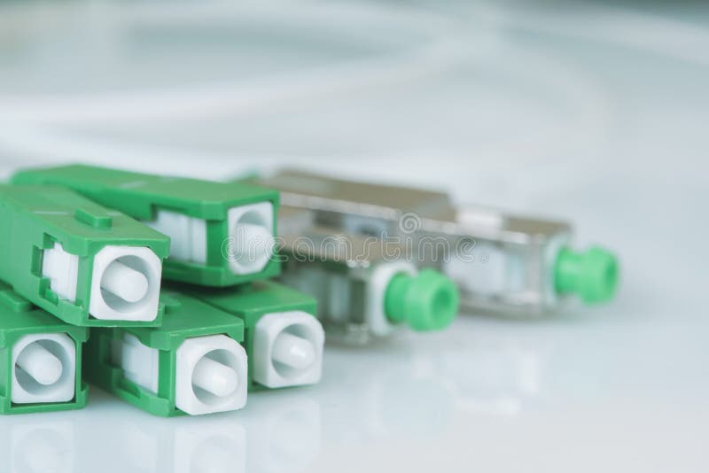 Fiber Optic Connector Single Mode Stock Photo - Image of network ...