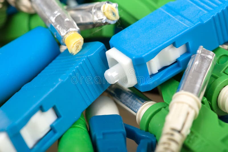 Fiber optic connectors stock photo. Image of cable, digital - 37694986