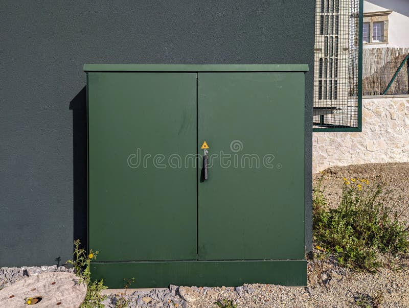Fiber Optic Distribution Boxes Stock Photo - Image of digital ...