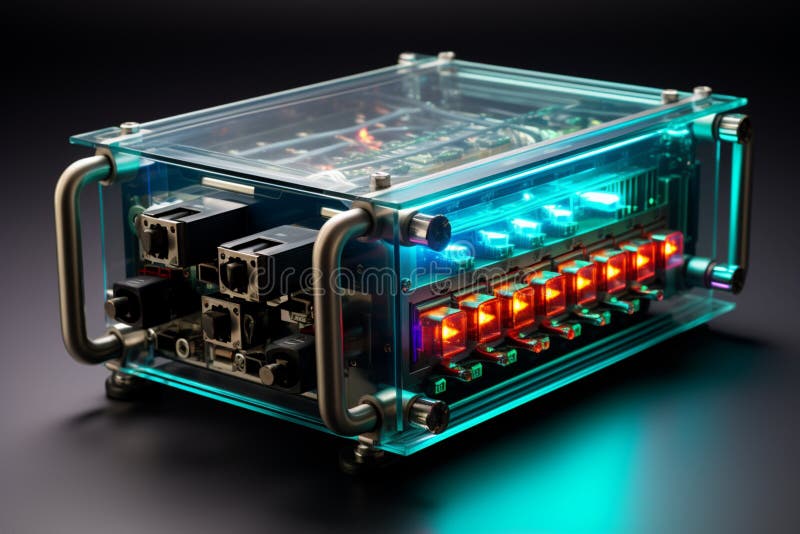 Fiber Optic Distribution Frame Stock Illustration - Illustration of ...